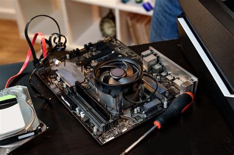 Premium Photo Computer Parts Of Processing Unit Close Up