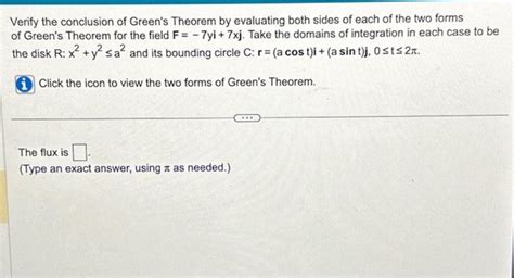 [solved] verify the conclusion of green s theorem by ev