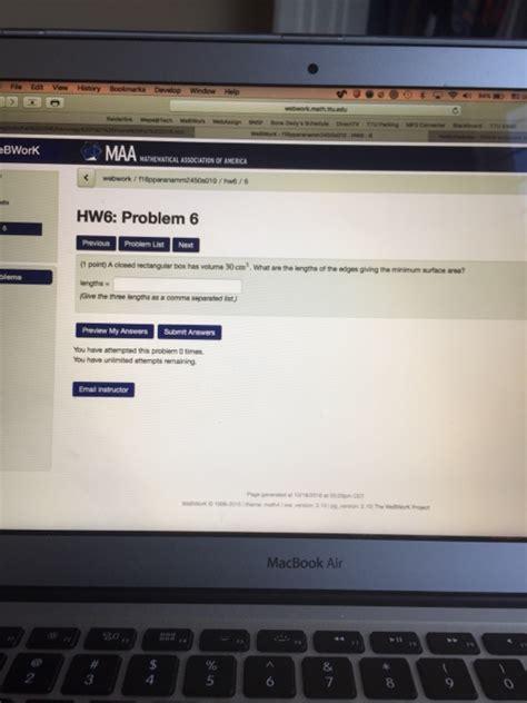 Solved A Closed Rectangular Box Has Volume Cm What Are Chegg
