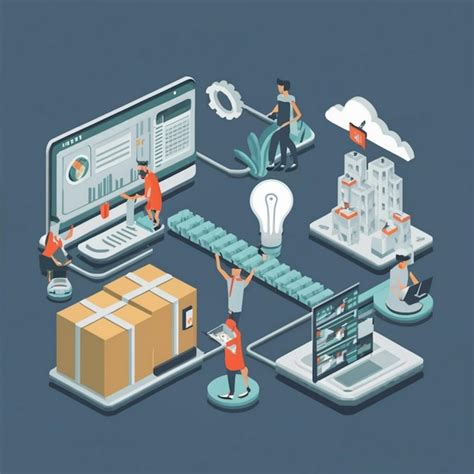 Premium Photo Supply Chain Simulation Concept Icon Logistics Network Abstract Idea Thin Line