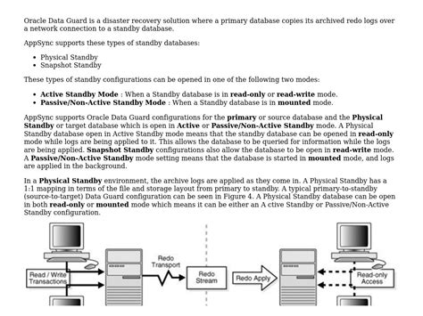 Physical Standby Dell Appsync Integration With Oracle Database