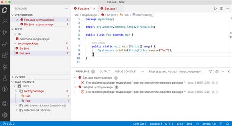 Package Name Not Recognized When Opening Standalone Java Files Issue Eclipse Jdtls