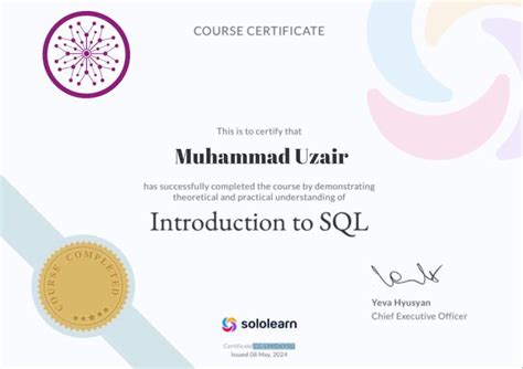 muhammad uzair on linkedin sql certifiedprogrammer