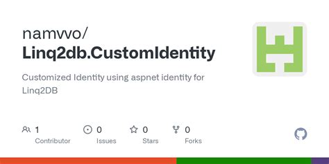 github namvvo linq2db customidentity customized identity using
