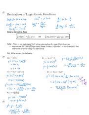 Derivatives of Logarithmic Functions: General Rules and Examples | Course Hero