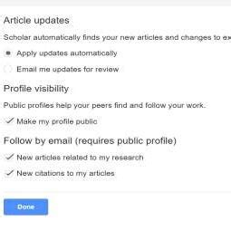 Article Update And Profile Visibility Settings V Tick Make My Profile Download Scientific