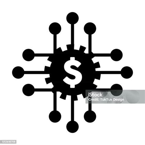 디지털 달러 동전 아이콘 벡터 통화 기호 자산 및 지갑에 대한 디지털 거래용 플랫 컬러 글리프 픽토그램 Xrp에 대한 스톡 벡터 아트 및 기타 이미지 Istock