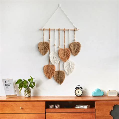 Deco Macrame Macrame Leaf Wall Boho Kits Paradise