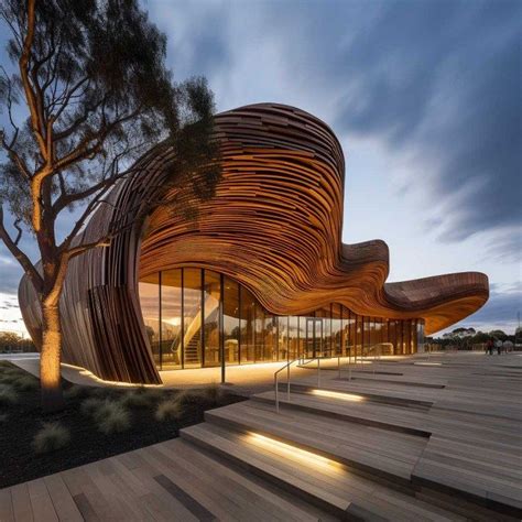 Timber Building Building Concept Conceptual Architecture Timber