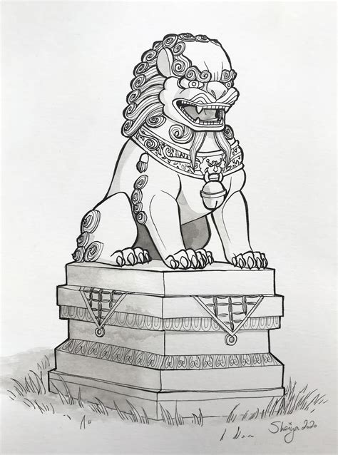 Artstation Chinese Guardian Lion