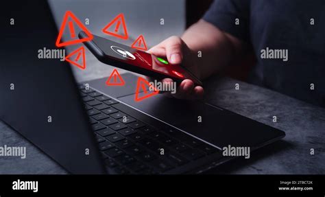 Woman Receiving Unwanted Call Phone Call From Anonymous Number Scam Fraud Or Phishing