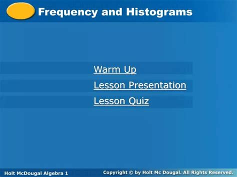 PPT Frequency And Histograms PowerPoint Presentation Free Download ID 2767714
