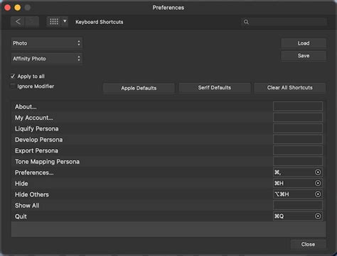 Shortcuts Pre V2 Archive Of Desktop Questions Macos And Windows Affinity Forum