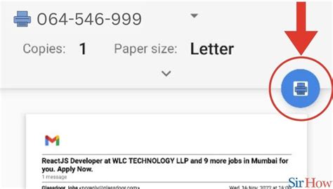 How To Print Email In Gmail App Steps With Pictures