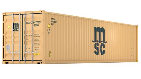 Mediterranean Shipping Company Msc Container 3d Model By Alpha3dst