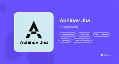 Abhinav Jha Logo Designer New Delhi Refrens