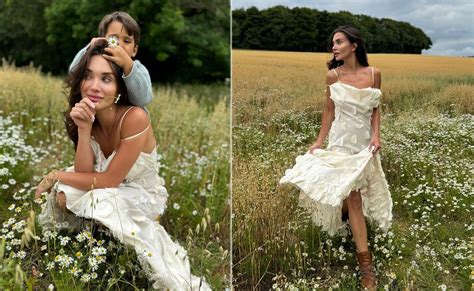 Amy Jackson And Son Andreas Making The Meanest Daisy Chains Is A Weekend Well Spent