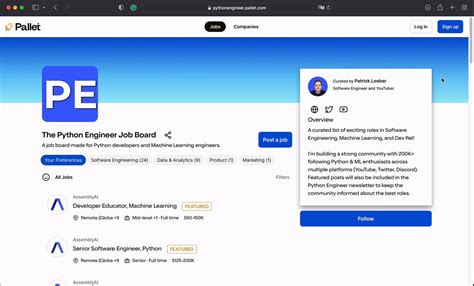Patrick Loeber Pythonengineer Twitter
