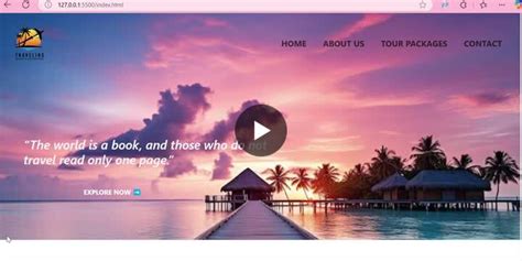 Travelwebsite Bootstrap Html Css Frontenddevelopment