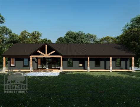 Modern Barn Style Living With The Barndominium 1500 Buffalo Modular