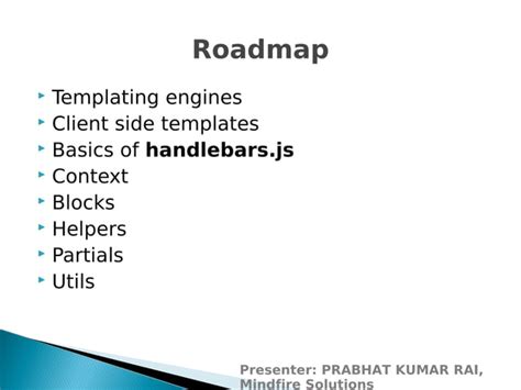 Introduction To Javascript Templating Using Handlebarsjs