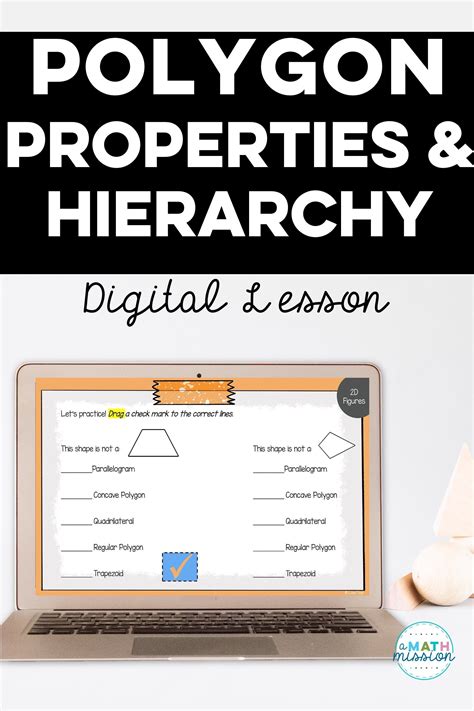 2d Shapes Attributes And Hierarchy Lesson And Practice 5g3 5g4 Activity