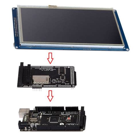 sainsmart mega2560 r3 7 tft lcd with cpld sdram tft lcd shield for