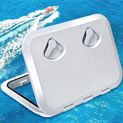 Smartmarine White Marine Deck Access Hatch 173x124 Rectangle Boat