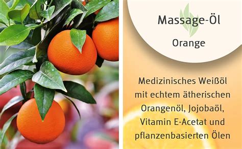 Schupp Massage Öl Orange 200ml Massageöl Für Gute Gleitfähigkeit