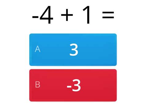 Adding Integers Quiz