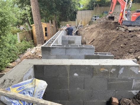 Home Basement Stepoc Retaining Walls