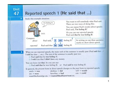 Reported Speech Statements Ppt