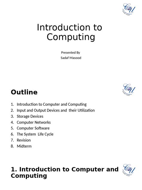 Intro To Computing Lec 1 Pdf