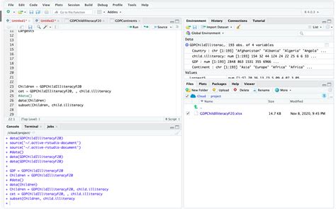 Solved I Am Trying To Enter A Data For R Studio But It Says Chegg
