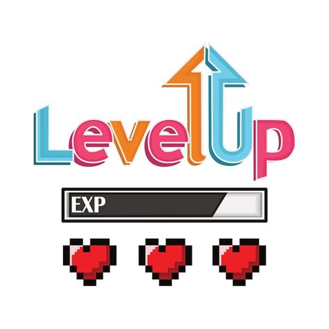 Illustration Of Level Up Premium Vector