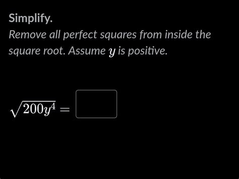 Simplify Remove All Perfect Squares From StudyX