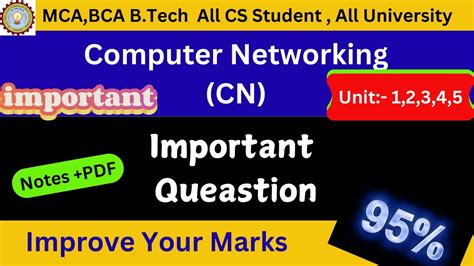 Computer Network Networking Important Questions Networking Aktu