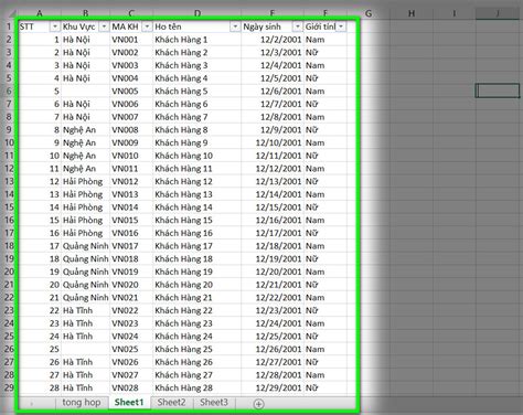 tổng hợp dữ liệu từ nhiều sheet trong excel 9 2025