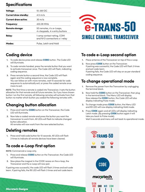 The Mini E Loop Wireless Vehicle Detection System Mini E Loop El00m K