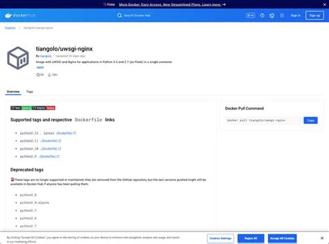 Uwsgi Nginx Docker By Tiangolo A Undefined Template Built At Lightspeed