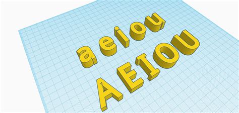 Free Stl File Vowels・3d Print Model To Download・cults