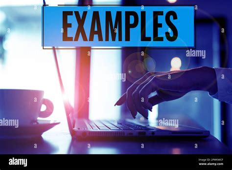 Conceptual Caption Examples Word Written On Photo Sample Model To Follow Guide Explanation For