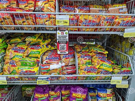 Packaged Food And Drink Products Of Various Types Are Sold At Promo