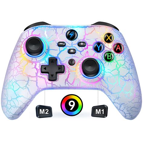 Beboncool Wireless Switch Pro Controller For Nintendo Switch Proliteoledpciosandroidwhite