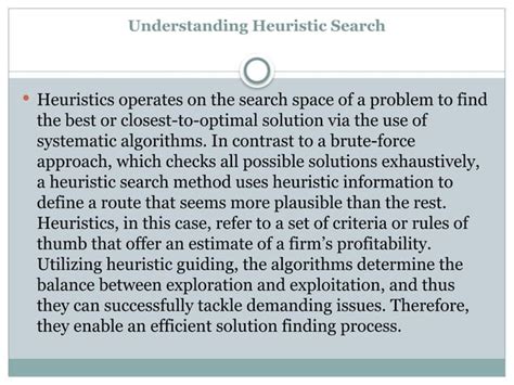 Introduction To Heuristic Strategy With Wxplanation Ppt
