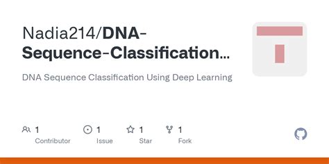 Github Nadia214dna Sequence Classification Using Deep Learning Dna Sequence Classification