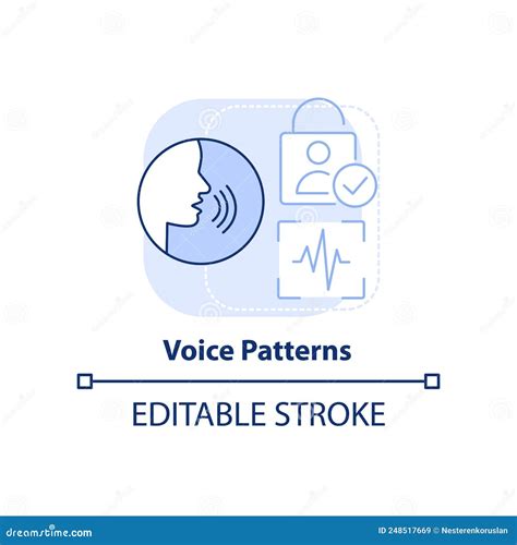Voice Patterns Light Blue Concept Icon Stock Vector Illustration Of Authentication System