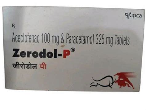Zerodol Ip Aceclofenac Paracetamol Tablet Strength 325 Mg At Rs 220 Box In Gautam Budh Nagar