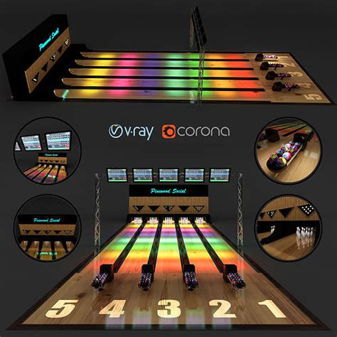 Bowling Game 3d Model Cgtrader