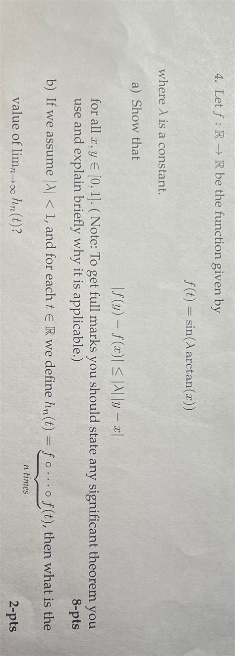 solved let f r→r ﻿be the function given